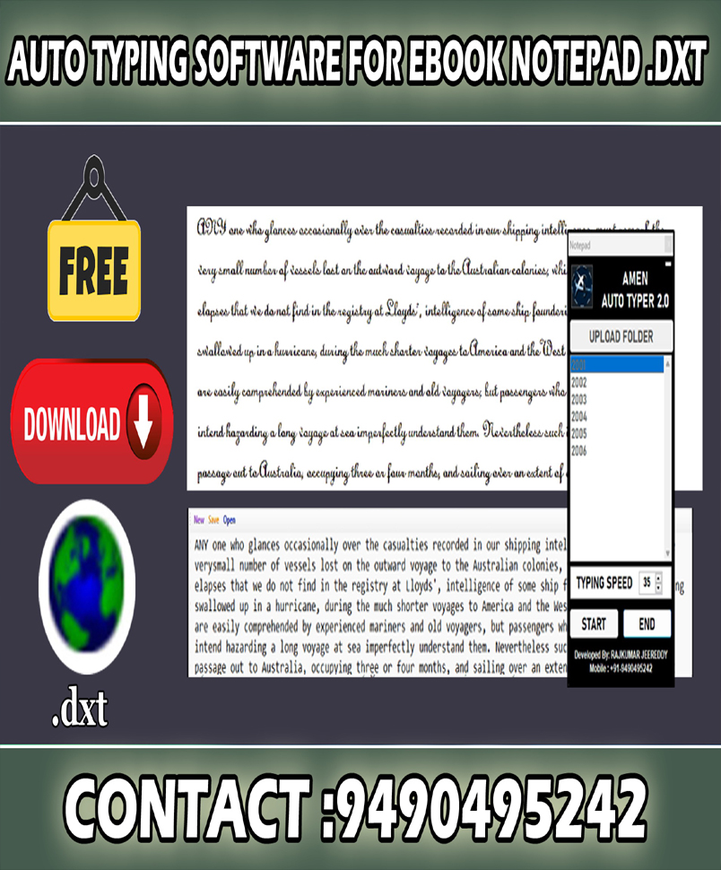 Ebook Notepad Dxt Auto Typing Software Auto Typing Software